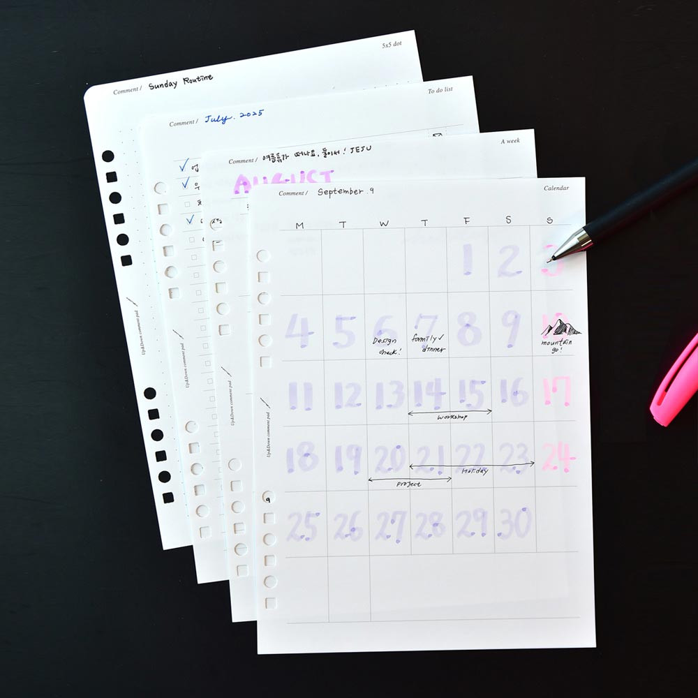 Paper Refills, 6 Ring Refills, 6 Hole refills | Fallindesign