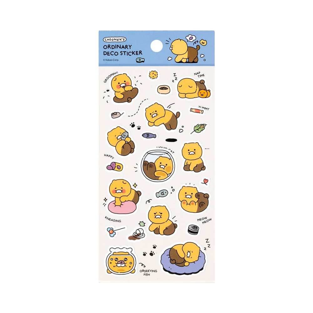 Kakao Friends Big Choonsik Ordinary Removable Sticker Pack