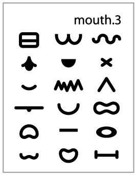 WM Make up emotions deco sticker set of 3 sheets - fallindesign