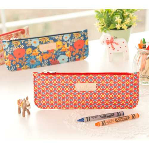 Ardium Pattern round zipper pencil case pen case - fallindesign.com