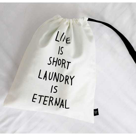 2NUL Cotton laundry drawstring pouch - Medium