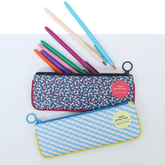 eedendesign Pattern zipper slim pencil case pencil pouch - fallindesign