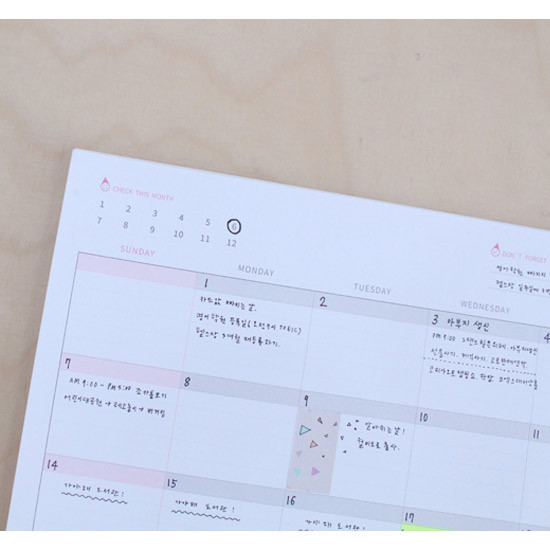 2Young Desk memo note weekly planner scheduler - fallindesign