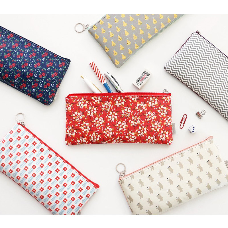Iconic Unique pattern zipper pen case pouch - fallindesign.com