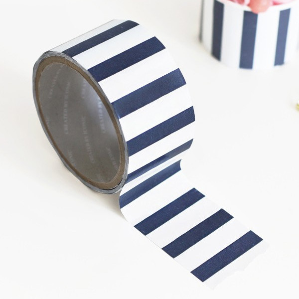 Iconic 1.96"X11yd pattern adhesive reform tape - Marine