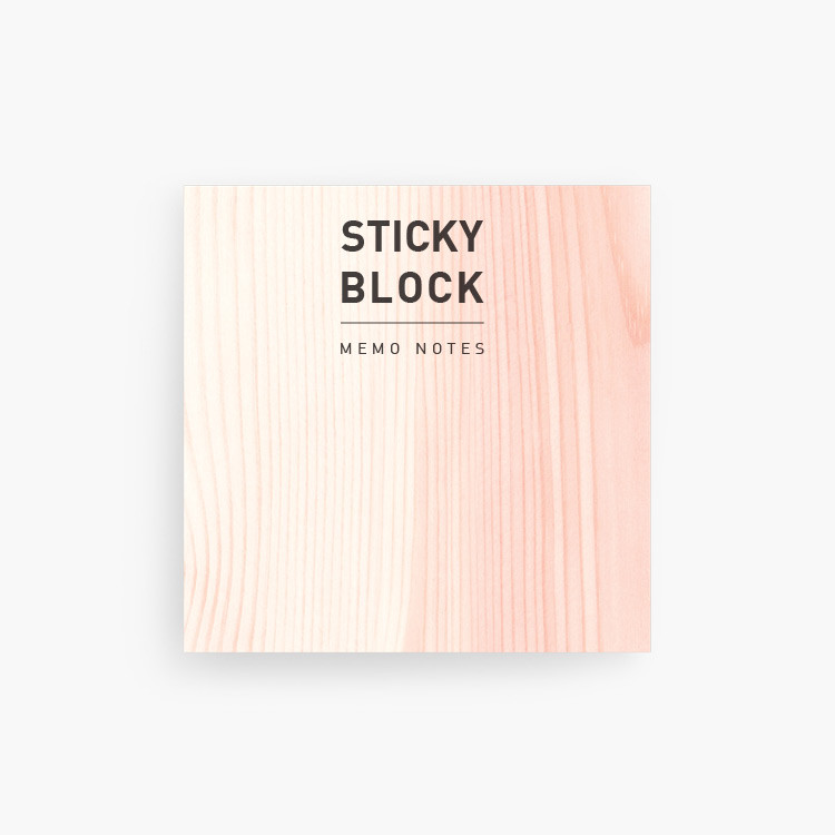 Appree Wood pattern small sticky memo notes - fallindesign