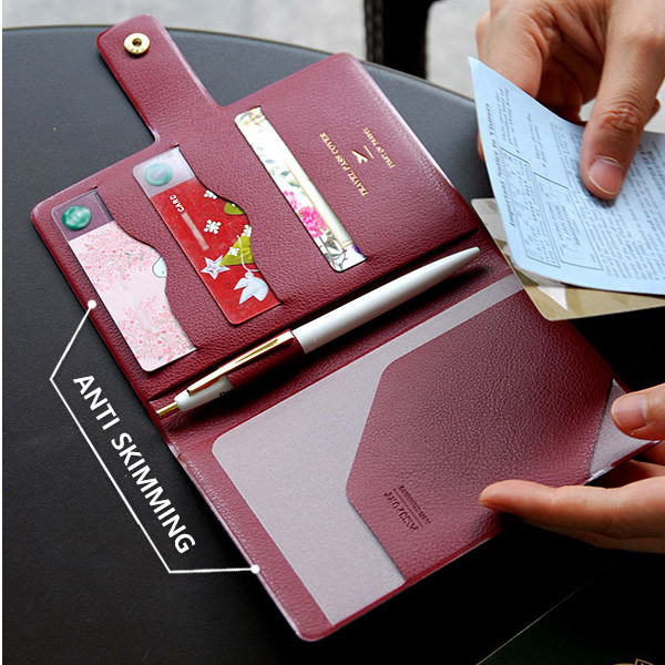 Iconic RFID blocking pocket passport case wallet - fallindesign.com