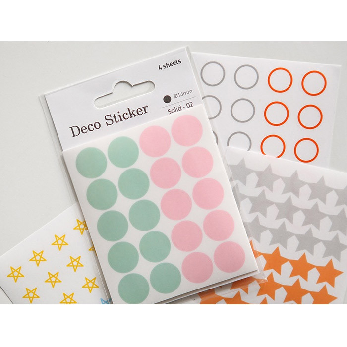 Dailylike Transparent circle deco sticker set - fallindesign