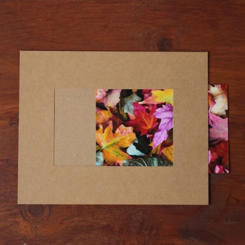Moods&Views Square 8X10 Kraft paper photo frame with envelope