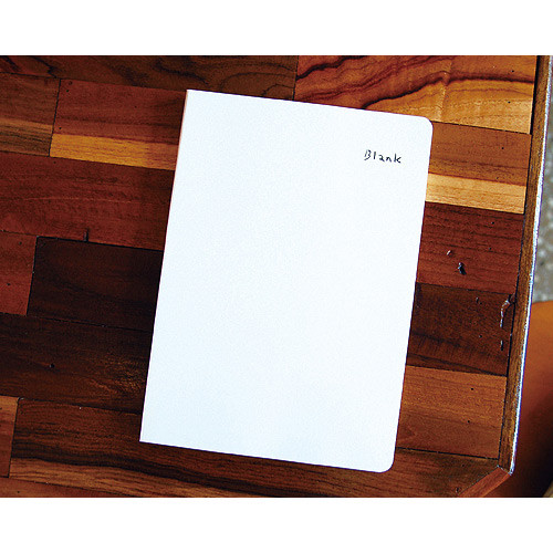 eedendesign White A5 size plain notebook - fallindesign