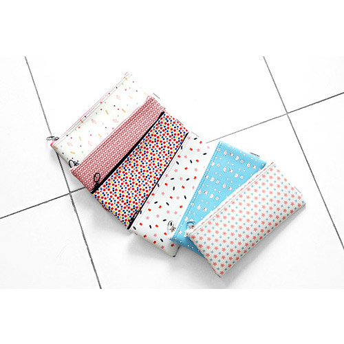 eedendesign Pattern zipper slim pencil case pencil pouch - fallindesign
