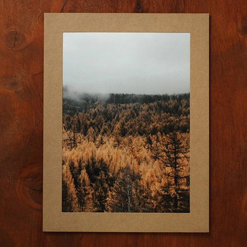 Moods&Views Square 8X10 Black paper photo frame with envelope