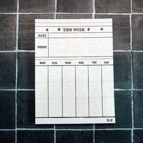 Ddori House Peek Weekly Planner Notepad Organize Your Week