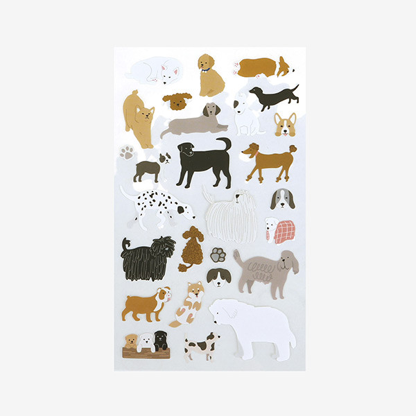 Dailylike Decorate your item epoxy adhesive sticker - Dog