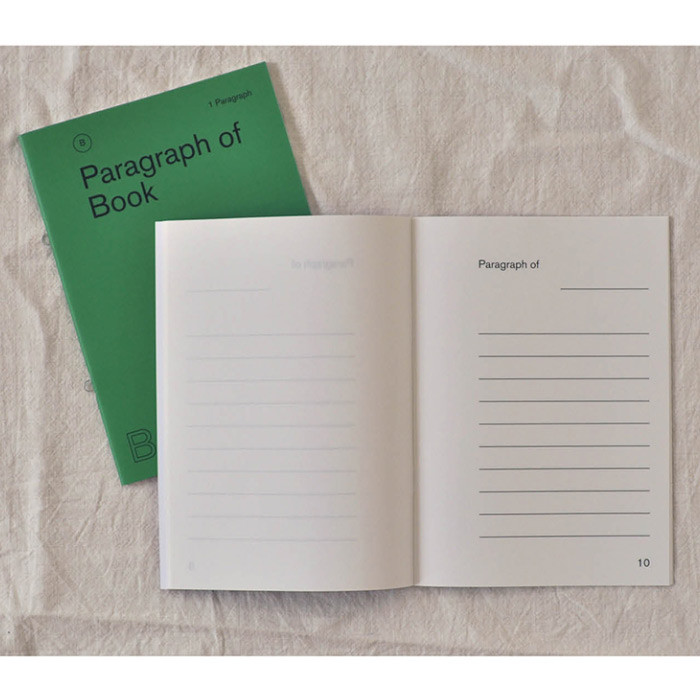 Paperpack Book lovers 1 Paragraph A5 lined notebook