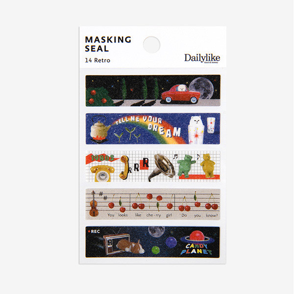 Dailylike Friends masking seal paper deco sticker set