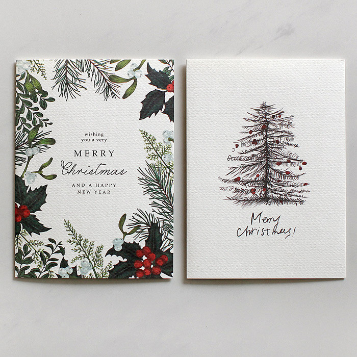 DBD Santa Village Christmas card with envelope
