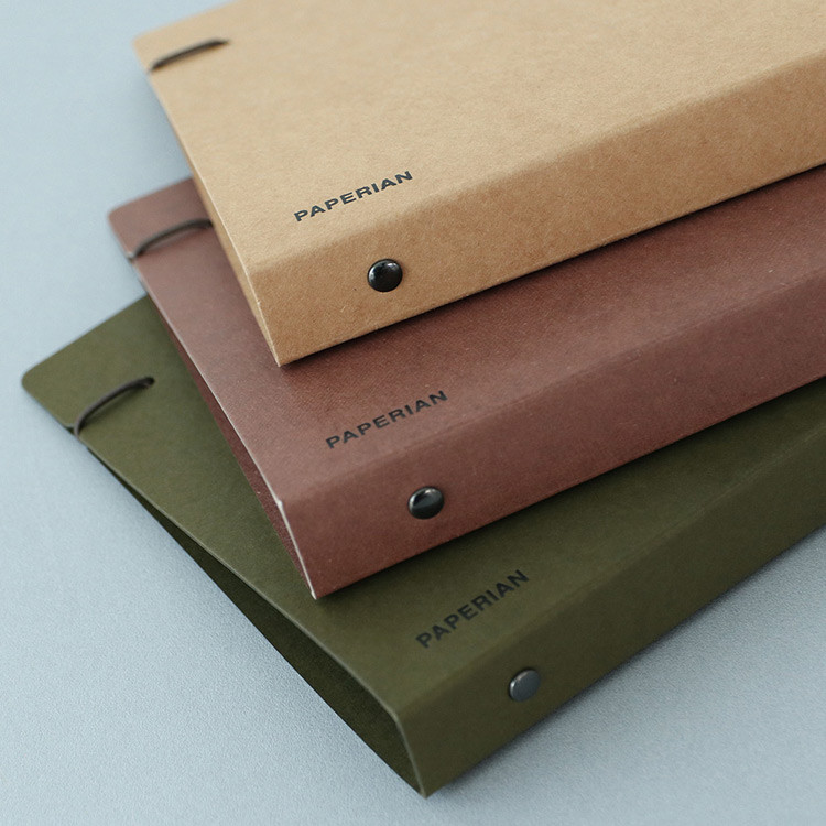 PAPERIAN Paperboard A5 size 6 ring binder with elastic band