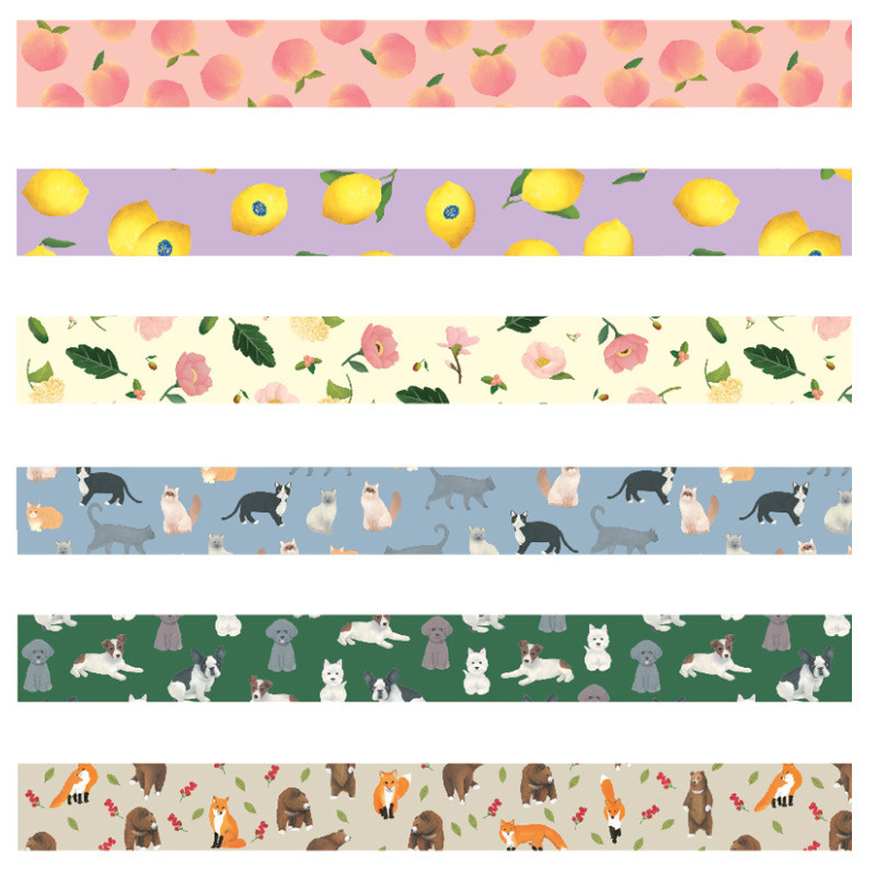 Gentle Wave Masking tape deco paper sticker - fallindesign.com