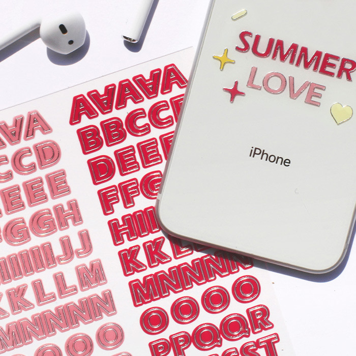 gyou Compound Alphabet deco sticker set