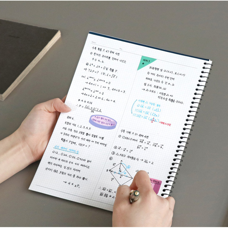 ICONIC Basic Cornell spiral bound lined and grid notebook