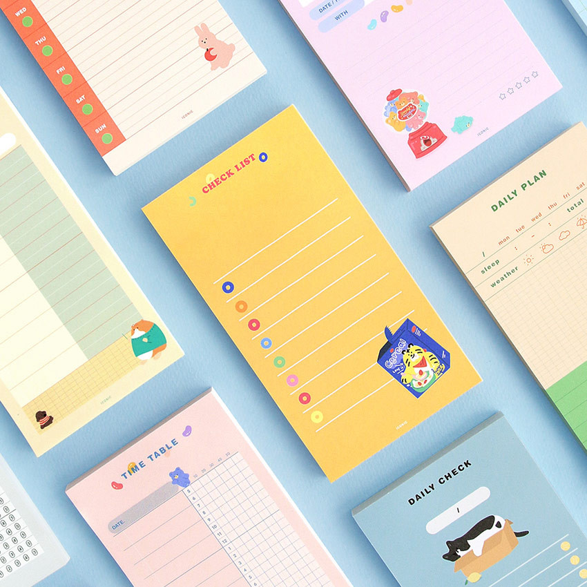 Gungmangzeung The Memo detailed 10 minute breakdown planner notepad