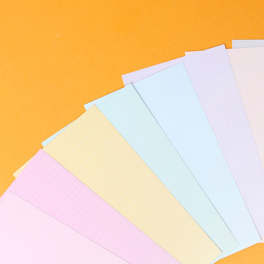 Second Mansion Color Grid 6-ring Wide A6 notebook Paper Refills
