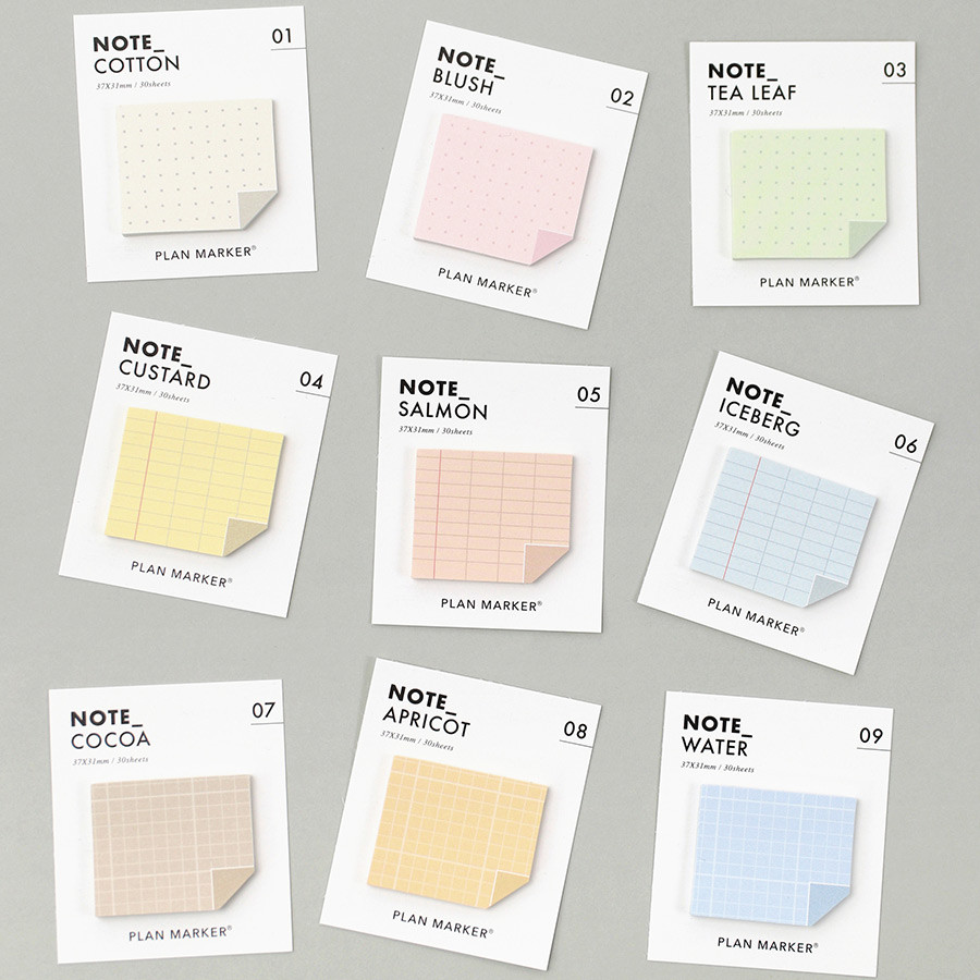 PlanD Icon check-it sticky note set bookmark - fallindesign.com