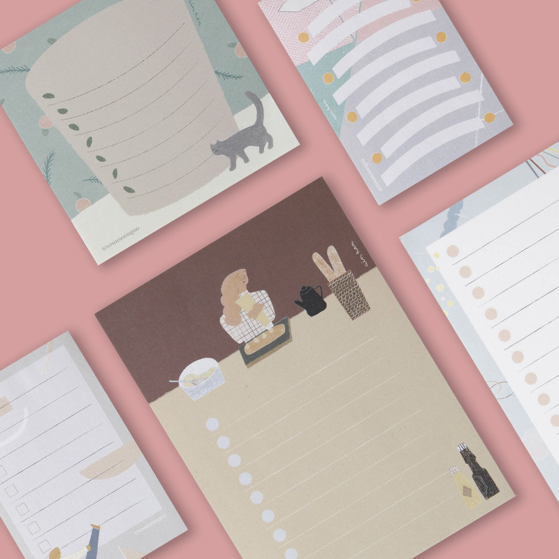 SOSOMOONGOO Checklist Twin Wire Perforated Notepad