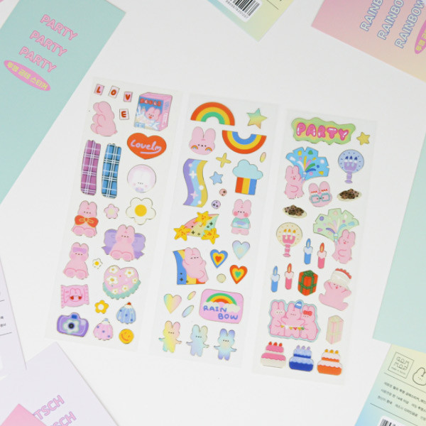 DESIGN GOMGOM Reeli removable glitter sticker