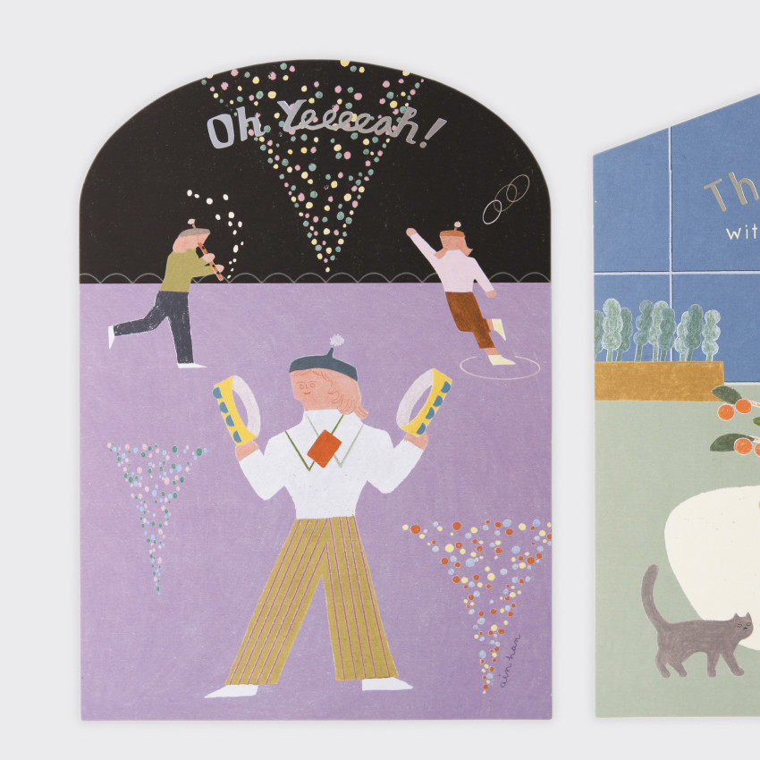 SOSOMOONGOO Dance With Me Card - fallindesign