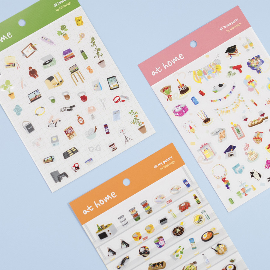 Byfulldesign My Trip Useful Clear Sticker Sheets
