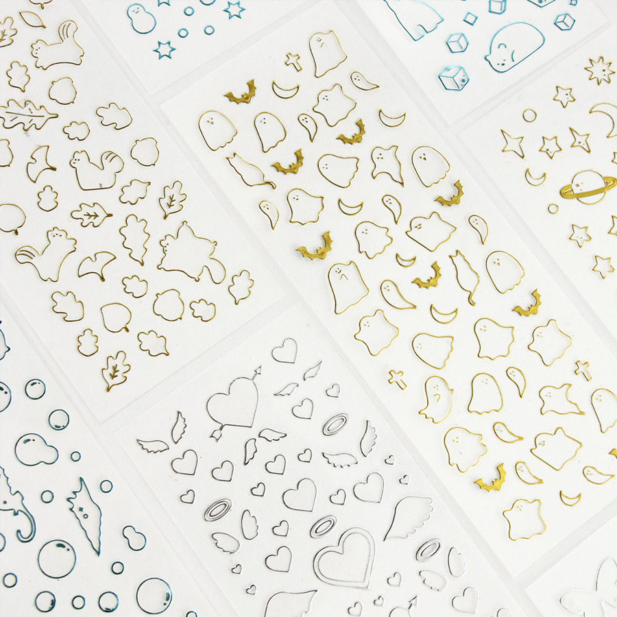 ICONIC Shining line clear removable sticker pack A