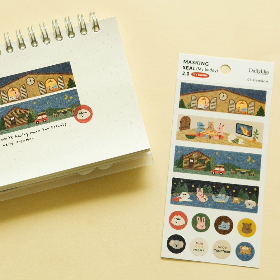 Dailylike My Buddy Paper Sticker Set - Fallindesign.com