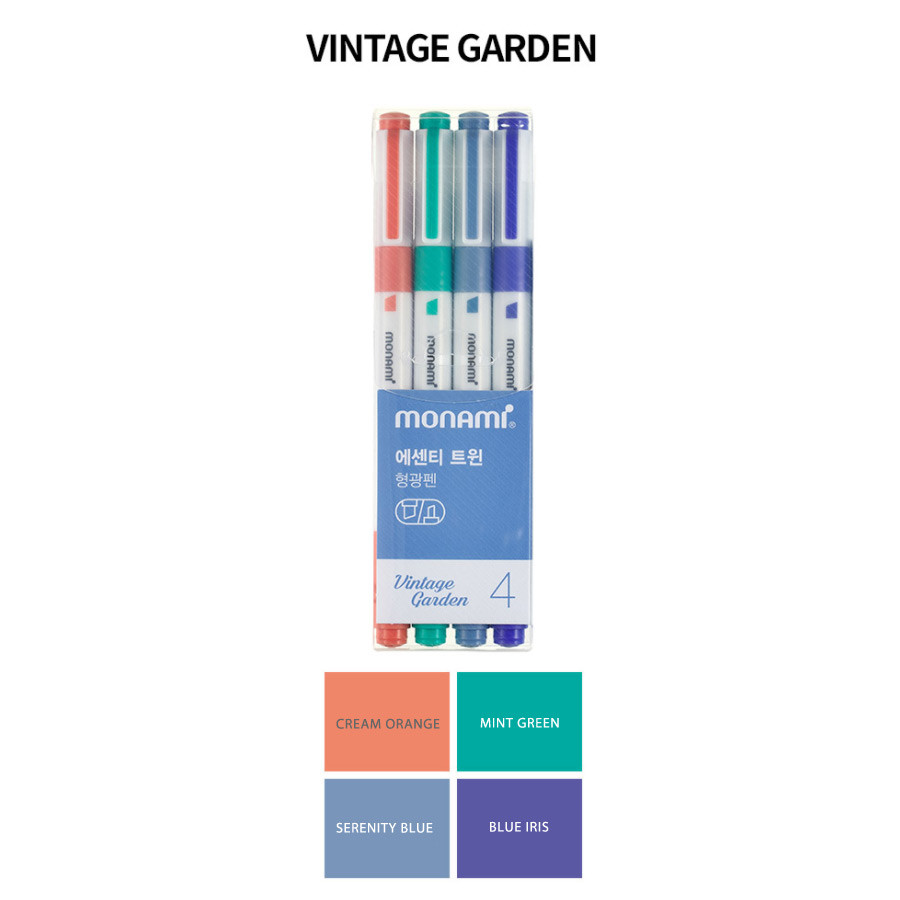 MONAMI Fresh Air Double Ended Highlighters Set