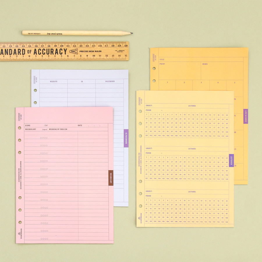 Paper Refills, 6 Ring Refills, 6 Hole refills | Fallindesign