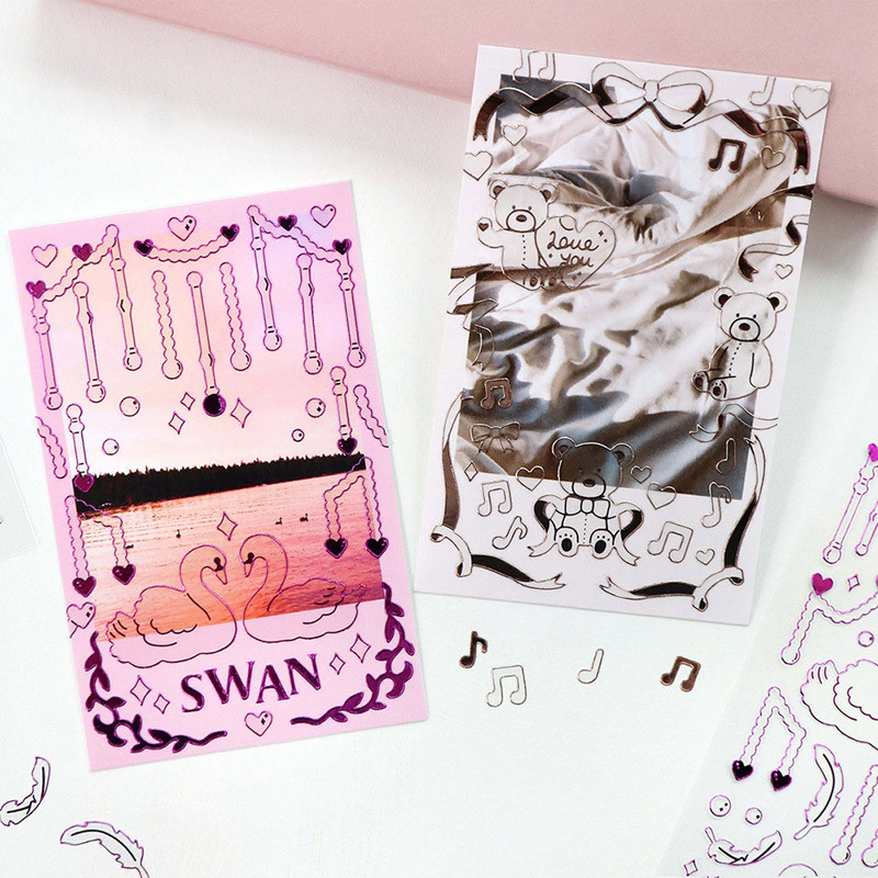 Wanna This Twinkle Gold Border Line Sticker Pack