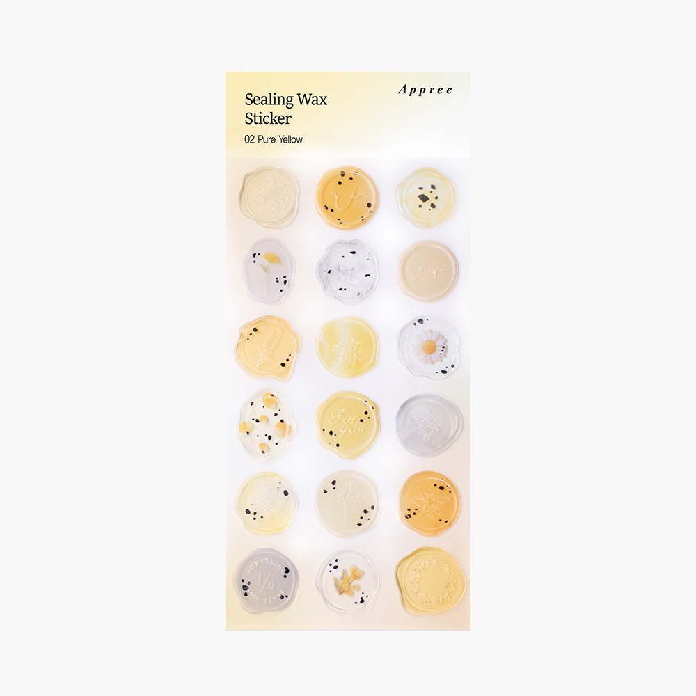 Appree Pure Green Self Adhesive Sealing Wax Sticker