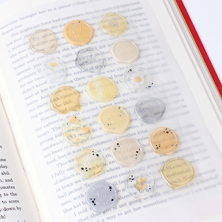 Appree Pure Green Self Adhesive Sealing Wax Sticker