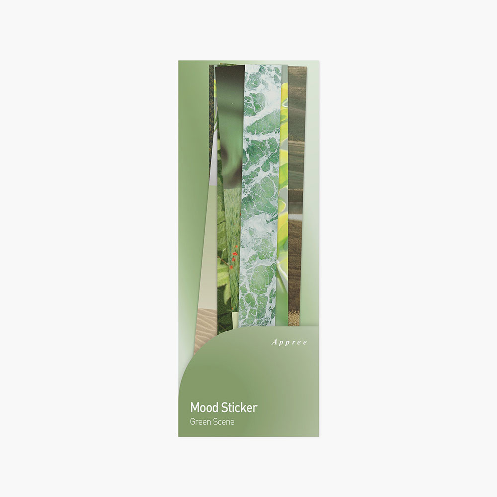 Appree Green Scene Mood Sticker Pack - Fallindesign.com
