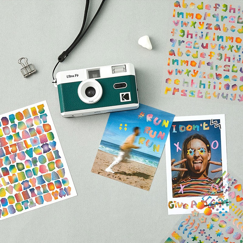 Gold silhouette Alphabet and Number removable sticker set