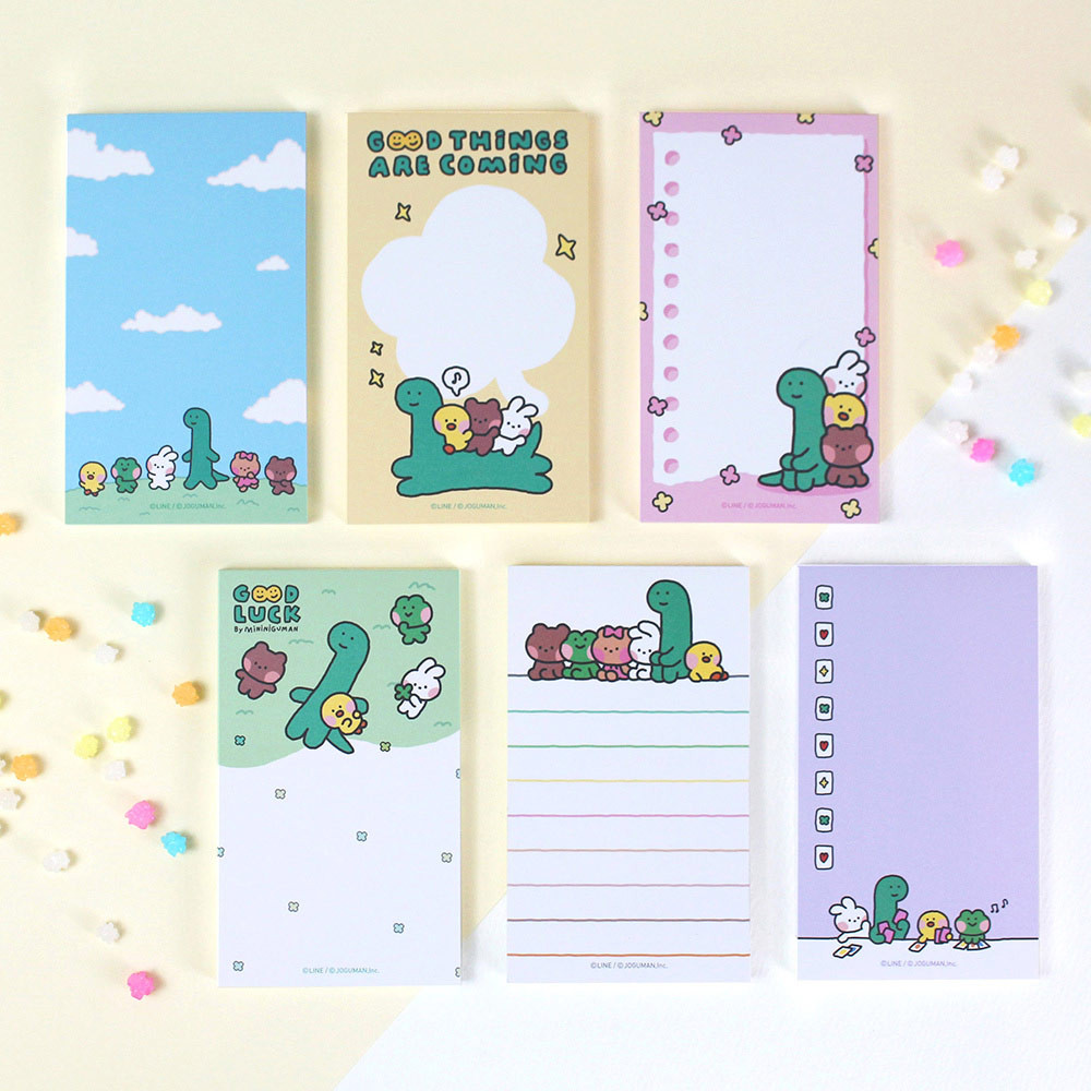 Flying Whales Line Friends Joguman Removable Paper Sticker