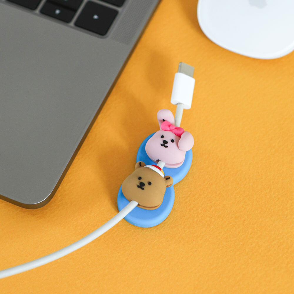 Jelly Bear Magnetic Cable Organizer | Cute Cable Management