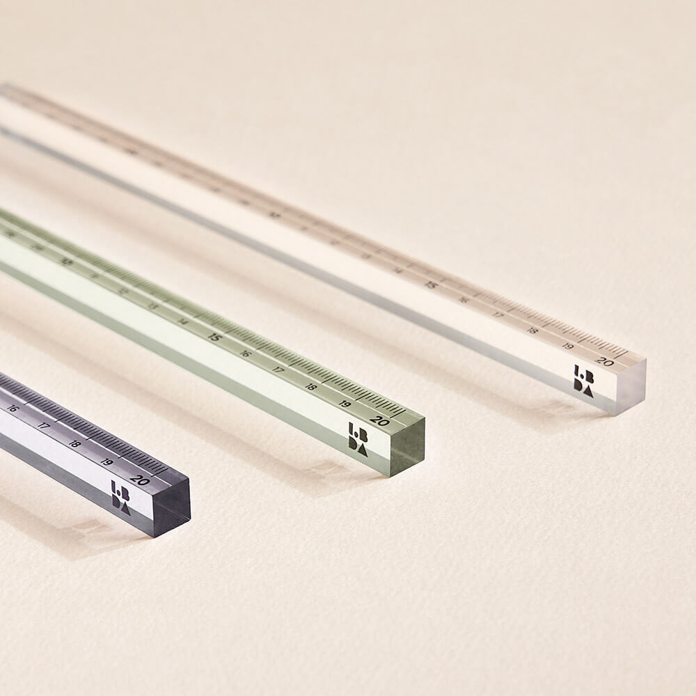 Make Your Lobda Acrylic Ruler 30cm - Crystal Clear Measuring