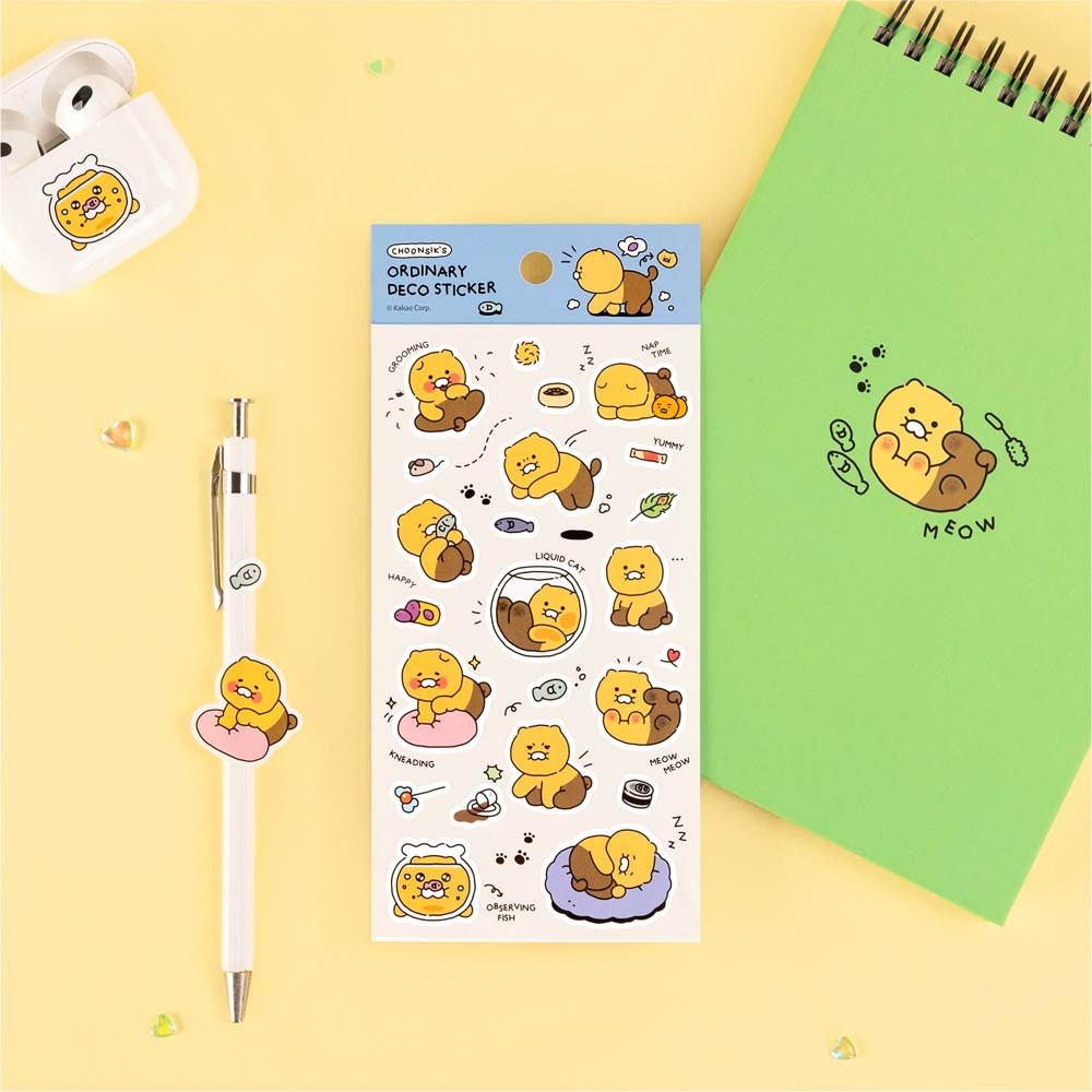 Kakao Friends Big Choonsik Ordinary Removable Sticker Pack