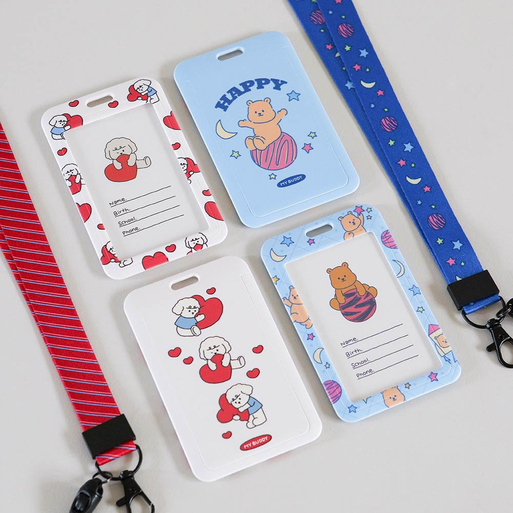 Dailylike My Buddy Card Holder With Neck Strap