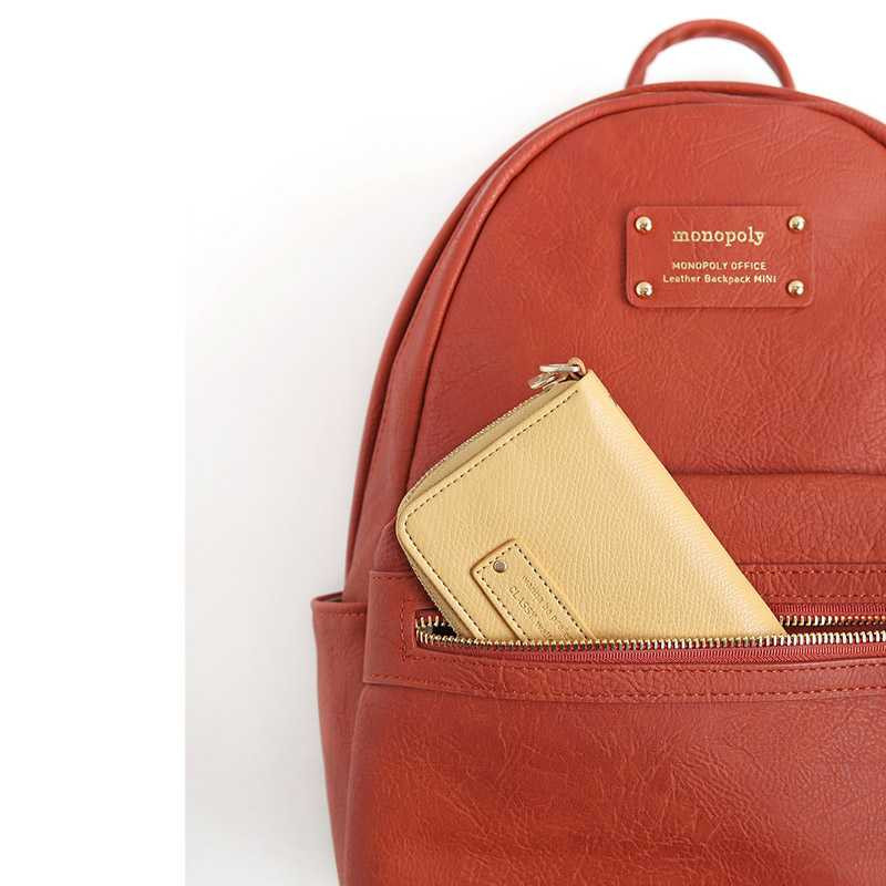 Monopoly Wanna be professional leather small backpack - fallindesign
