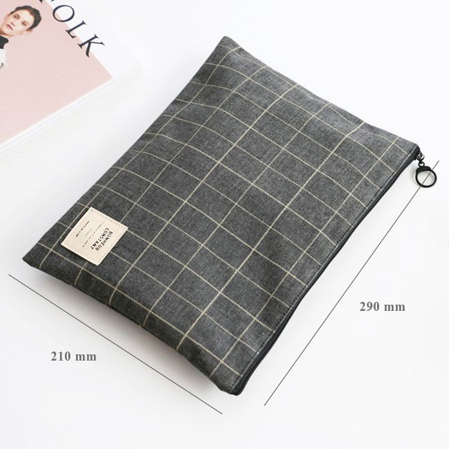 Iconic Basic pattern large zipper pouch ver.2 - fallindesign.com