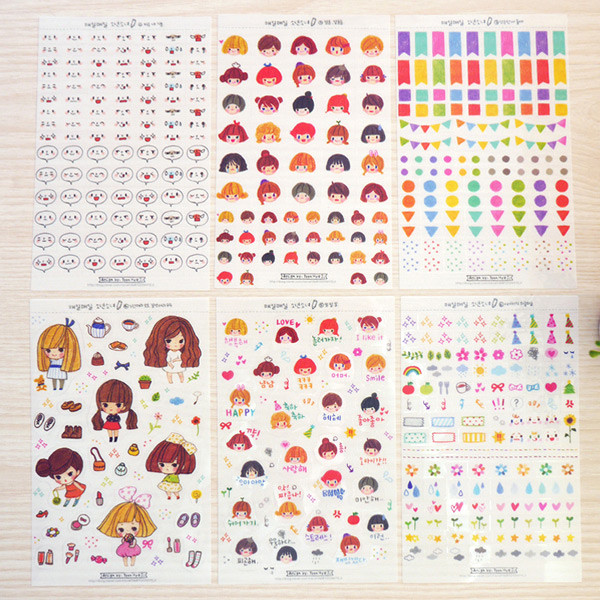 Iconic Everyday deco clear sticker set - fallindesign
