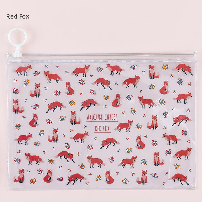 Ardium Pattern bling clear zip lock medium pouch - fallindesign